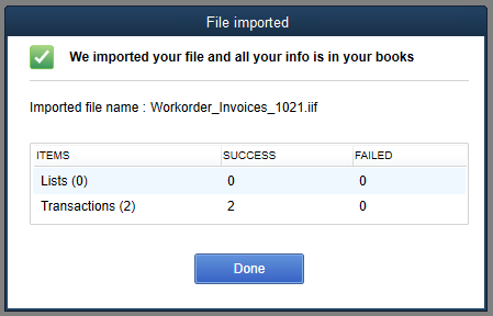 Importing Work Order Invoices in QuickBooks Desktop – Janitorial Manager